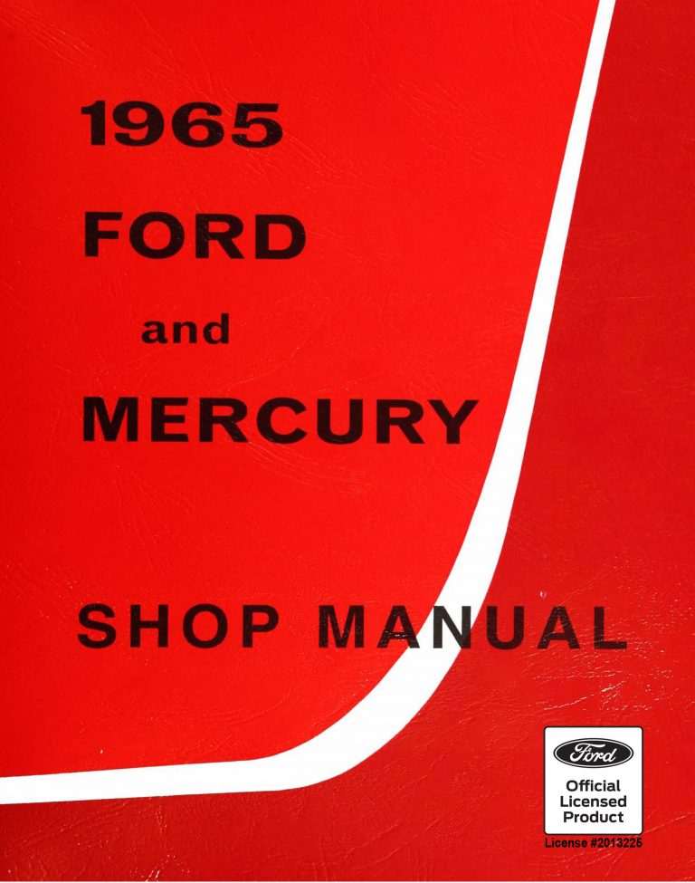 1965 Ford and Mercury Shop Manual - Fordmanuals.com