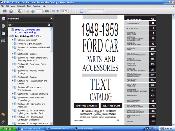 1949-59 Ford Car Parts and Accessories Catalog - Fordmanuals.com
