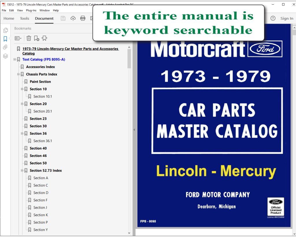 Master Parts: Get Quality Parts Now - Fordmanuals.com